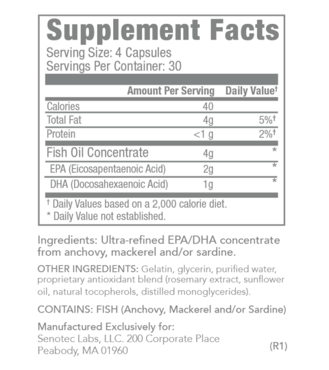 Dr. Sears’ OmegaRx 2 Fish Oil – 120 Capsules - Senotec Labs